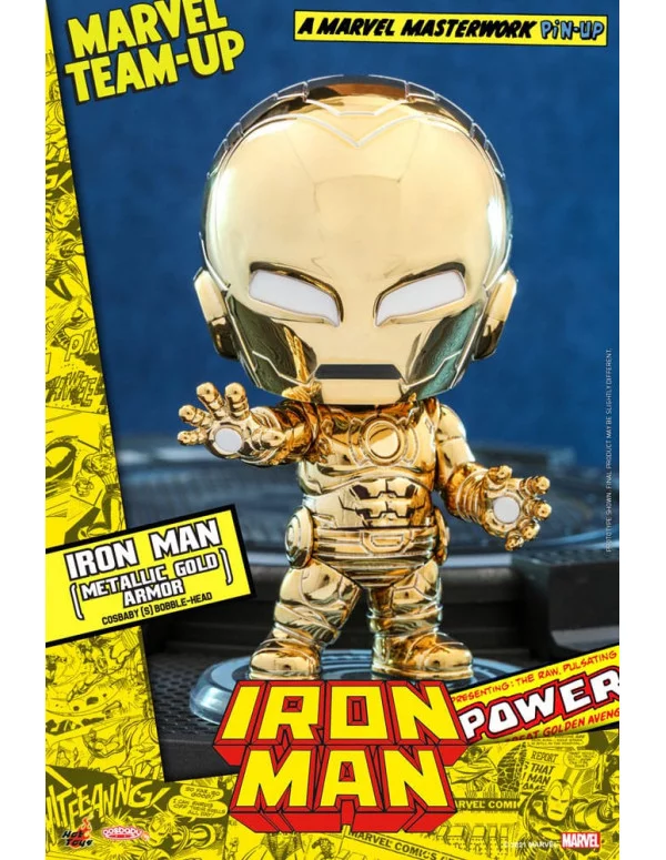 Comprar Marvel Comics Minifigura Cosbaby (S) Iron Man (Metallic Gold Armor) 10 cm - Mil Comics ...