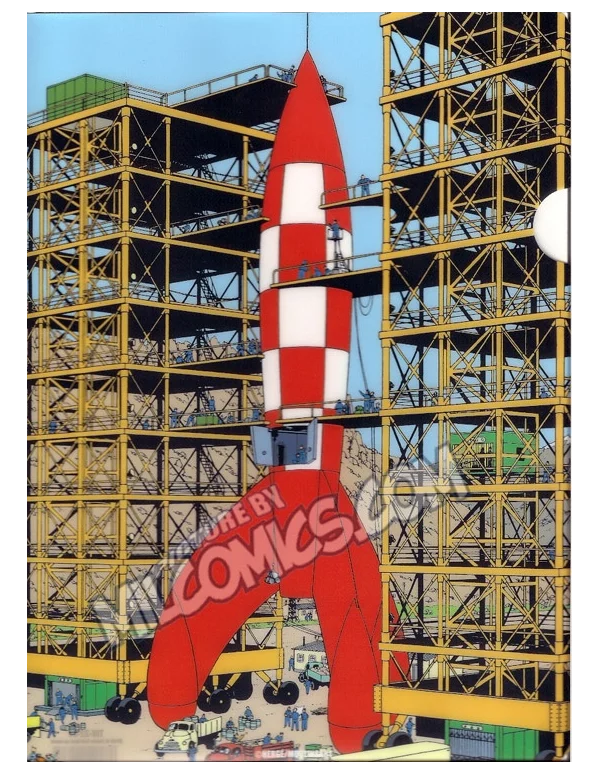 Comprar Dossier Tintín: Luna (Torre De Lanzamiento DeL Cohete) - Mil Comics: Tienda de cómics y ...